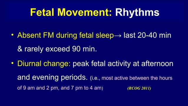 Decreased fetal movements | PPT | Pregnancy | Reproductive Health