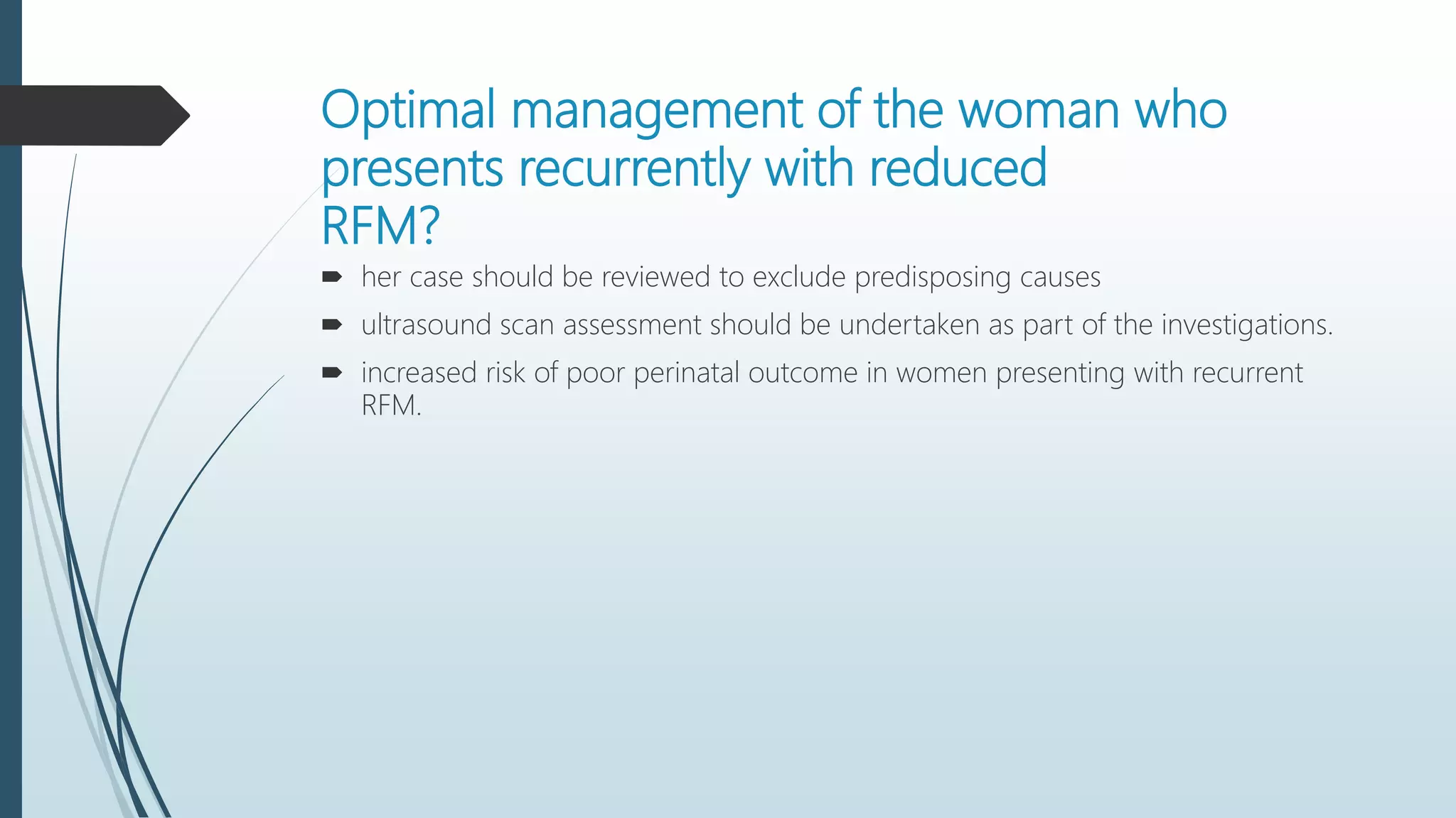Reduced fetal movements | PPTX
