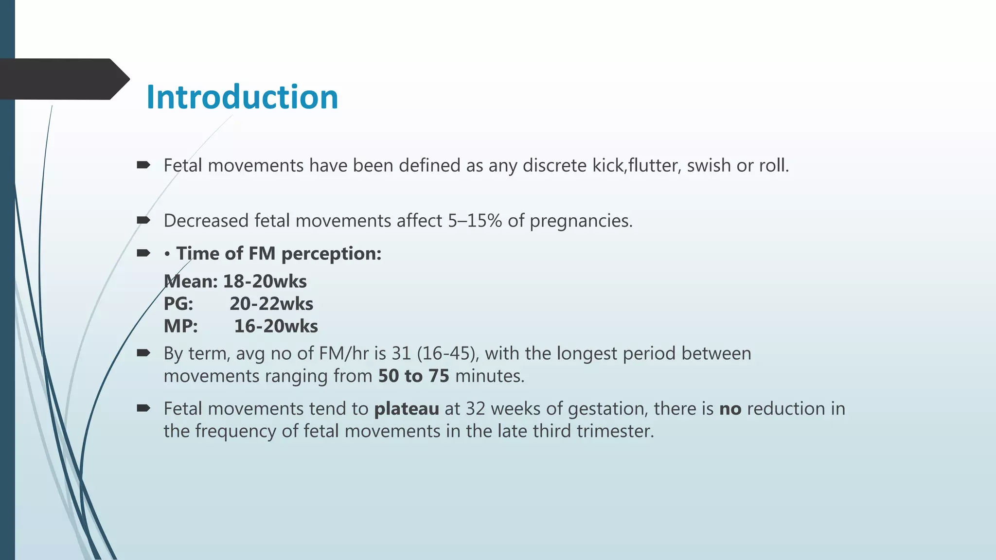 Reduced fetal movements | PPTX