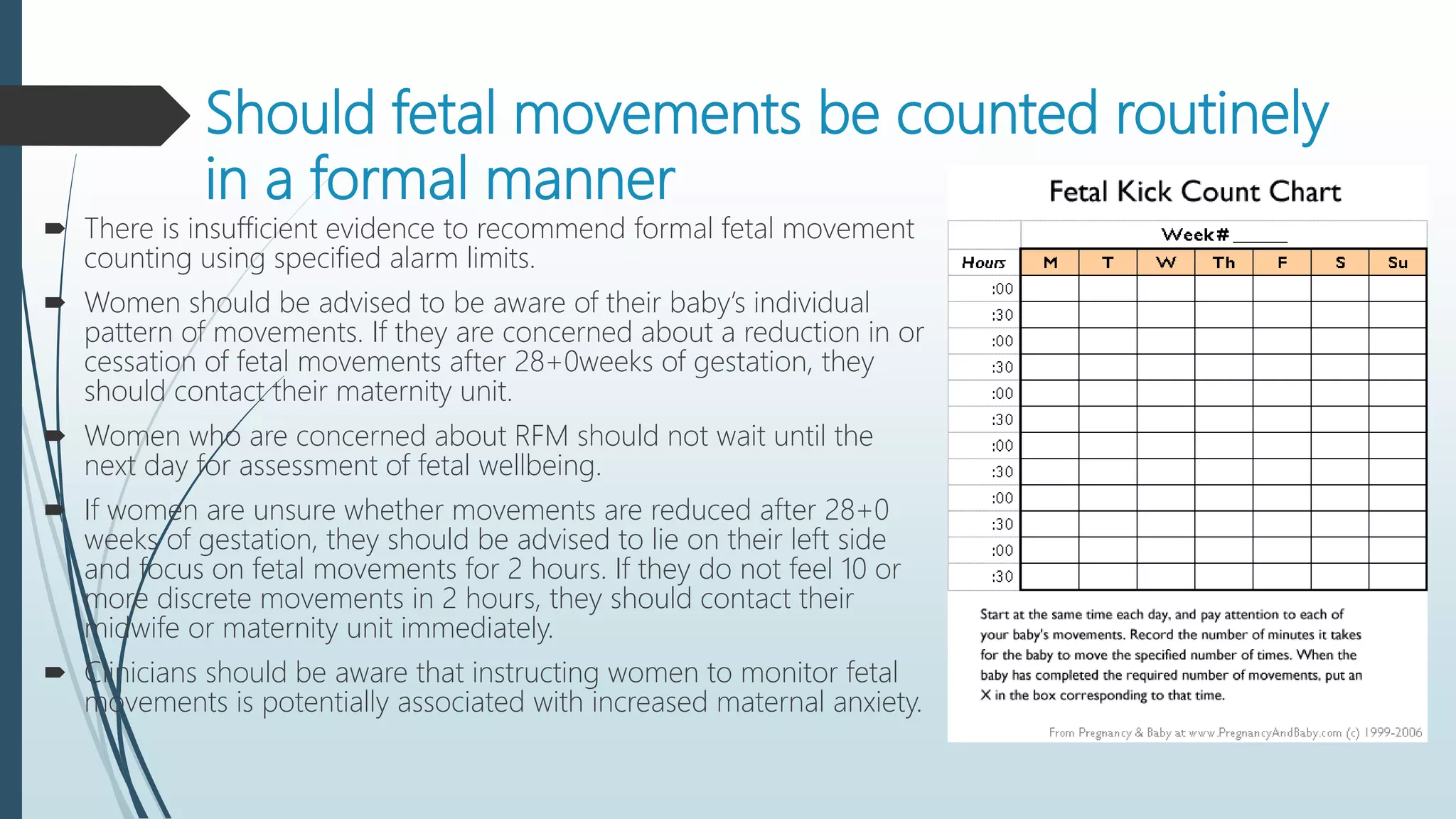 Reduced fetal movements | PPTX