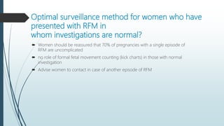 Reduced fetal movements | PPTX