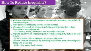 Reduced inequalities | PPTX