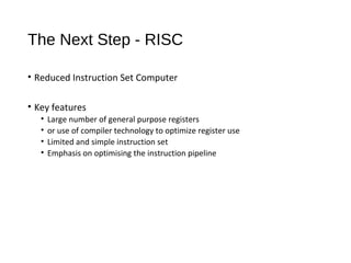 Reduced instruction set computers | PPT