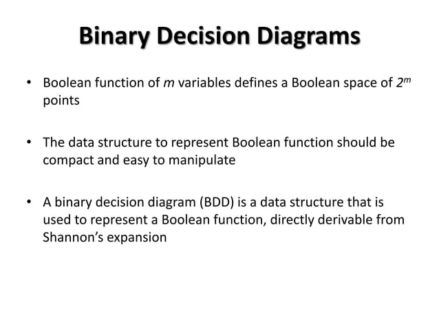 Reduced Ordered Binary Decision Diagram 