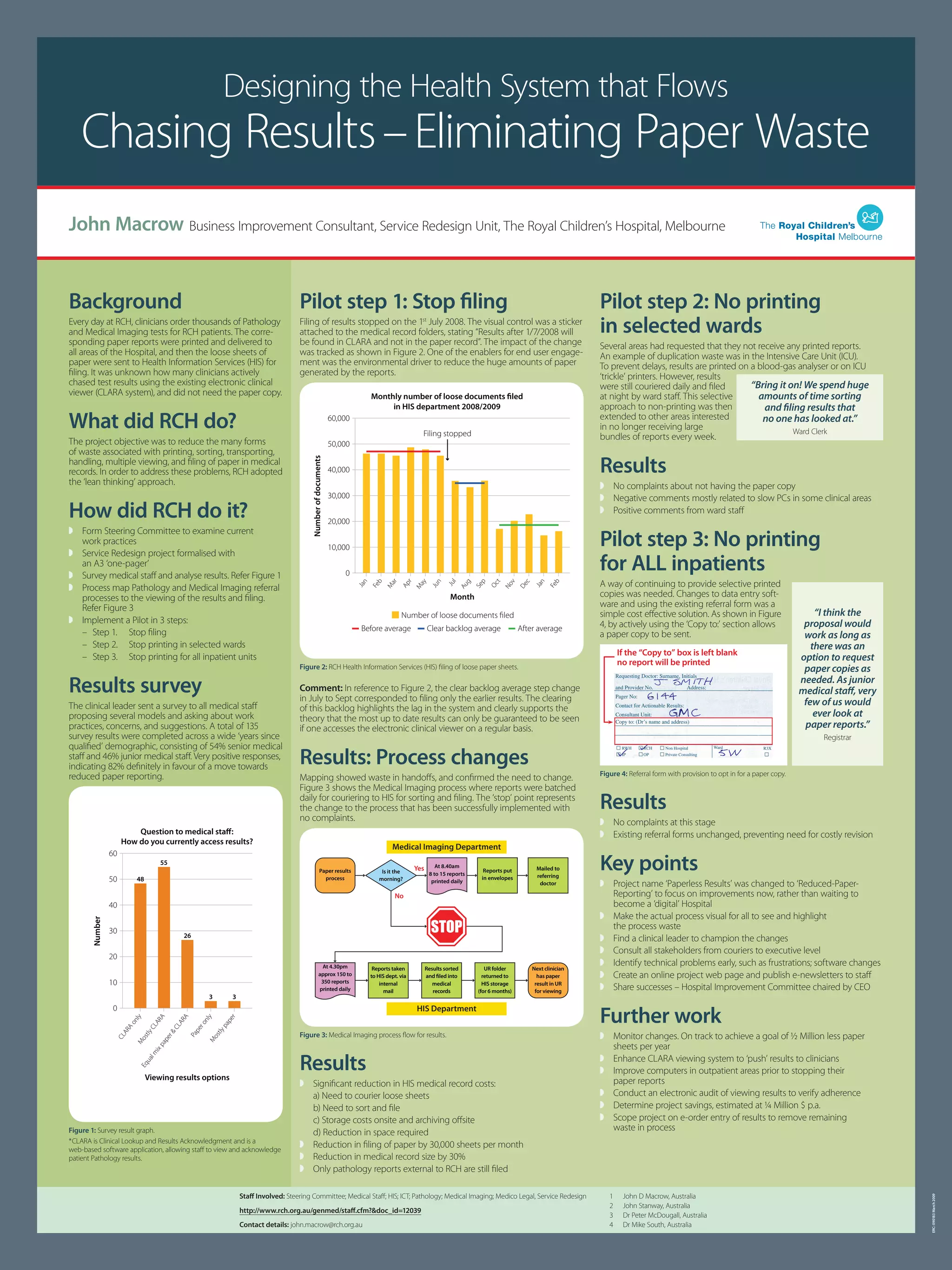 Reduced paper reporting poster 090183 | PDF
