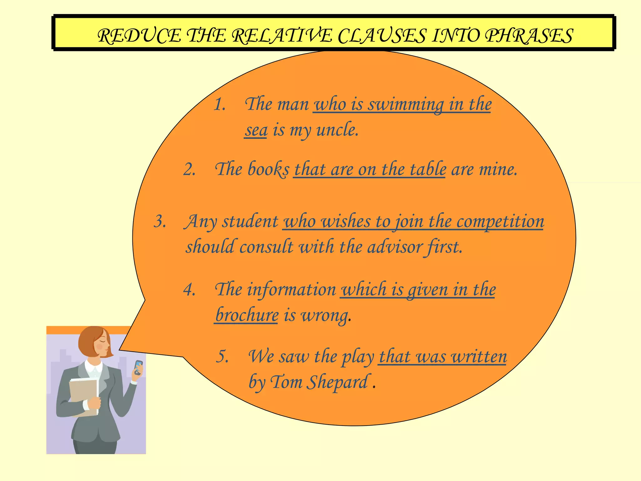 Reduced relative clauses | PPS