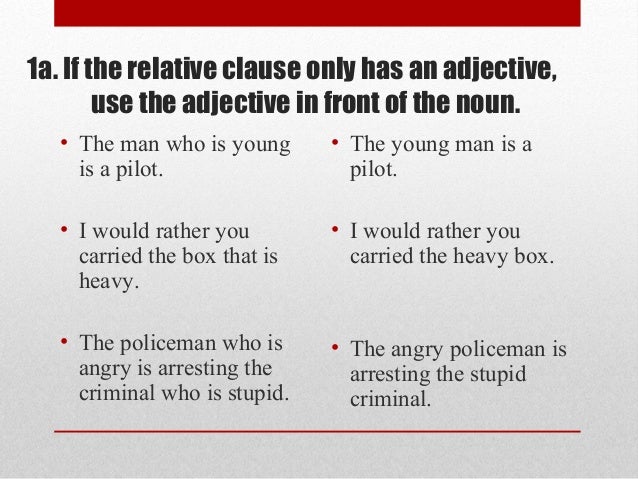 Reduced Relative Clauses reduced-relative-clauses