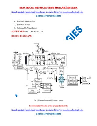 Reduced Sensor Based PV Array Fed Direct Torque Control Induction Motor Drive for Water Pumping ...