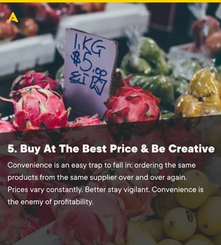 9 ways to reduce food cost in a single or multi-unit restaurant | PDF