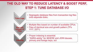 Reduce latency and boost sql server io performance | PPT