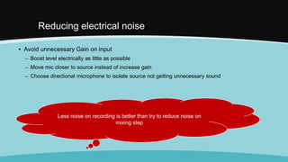 Reduce noise recording | PPTX