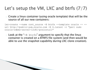 Reduce Resource Consumption & Clone in Seconds your Oracle Virtual Environment on your Laptop ...