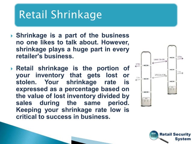 Reduce retail shrinkage s | PPT
