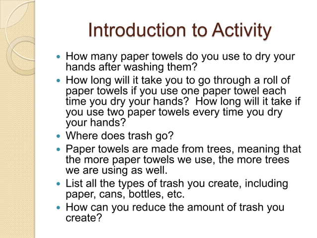 Reduce, reuse, recycle | PPT