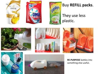 English: Reduce, Reuse, Recycle (Environmental lesson) | PPTX