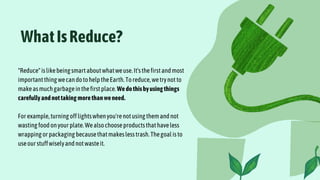 Reduce Reuse Recycle for A Sustainable Future Education Presentation In ...
