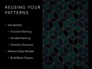 Reduce, Reuse, Refactor | PPT