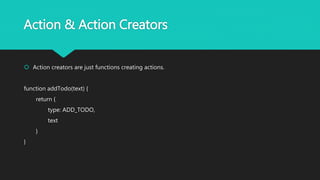 Reducers+flux=redux | PPTX