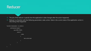 Reducers+flux=redux | PPTX
