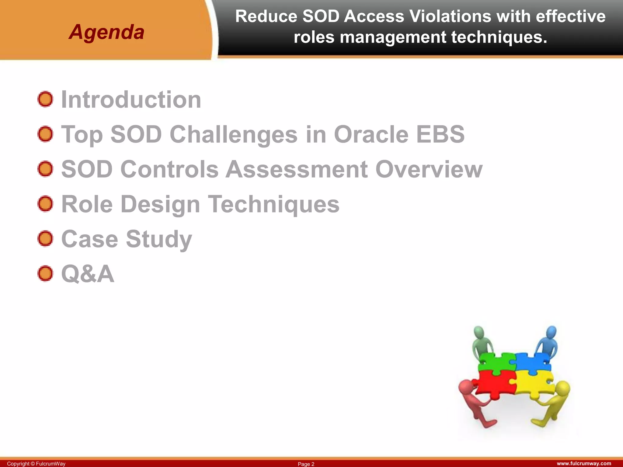 Reduce sod access violations with effective roles management techniques ...