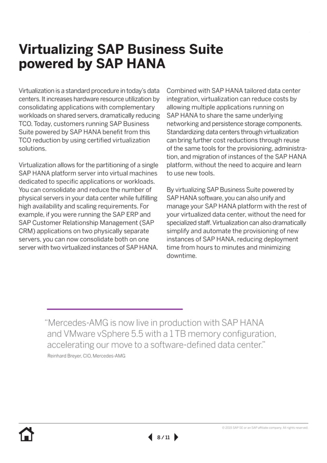 Reduce TCO with SAP Business Suite powered by SAP HANA | PDF