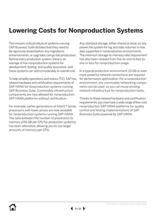 Reduce TCO with SAP Business Suite powered by SAP HANA | PDF