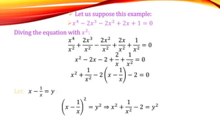 Reducible equation to quadratic form | PPTX