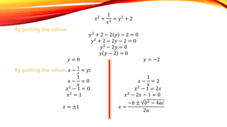 Reducible equation to quadratic form | PPTX