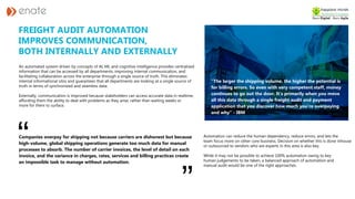 REDUCING TRANSPORTATION COSTS IN CPG THROUGH INTELLIGENT FREIGHT AUDIT ...