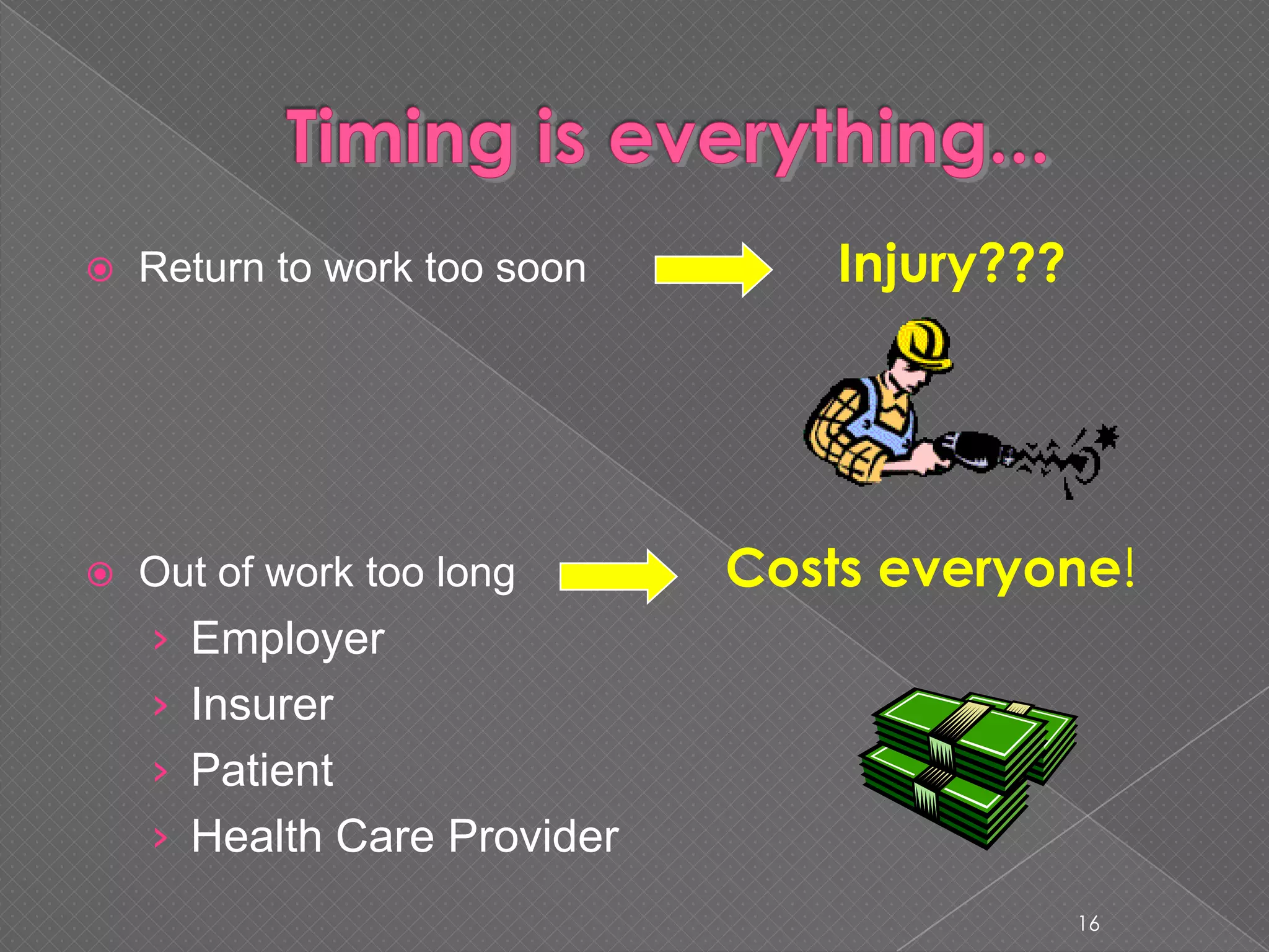 Reducing and minimizing workplace injuries | PPTX