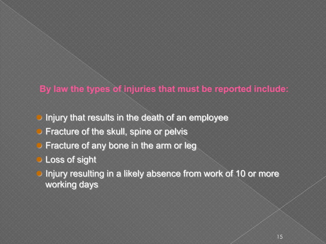 Reducing and minimizing workplace injuries | PPTX