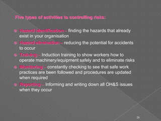 Reducing and minimizing workplace injuries | PPTX