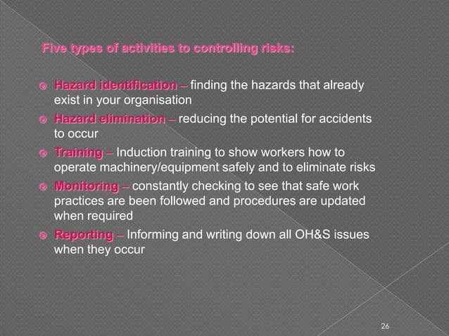 Reducing and minimizing workplace injuries | PPTX
