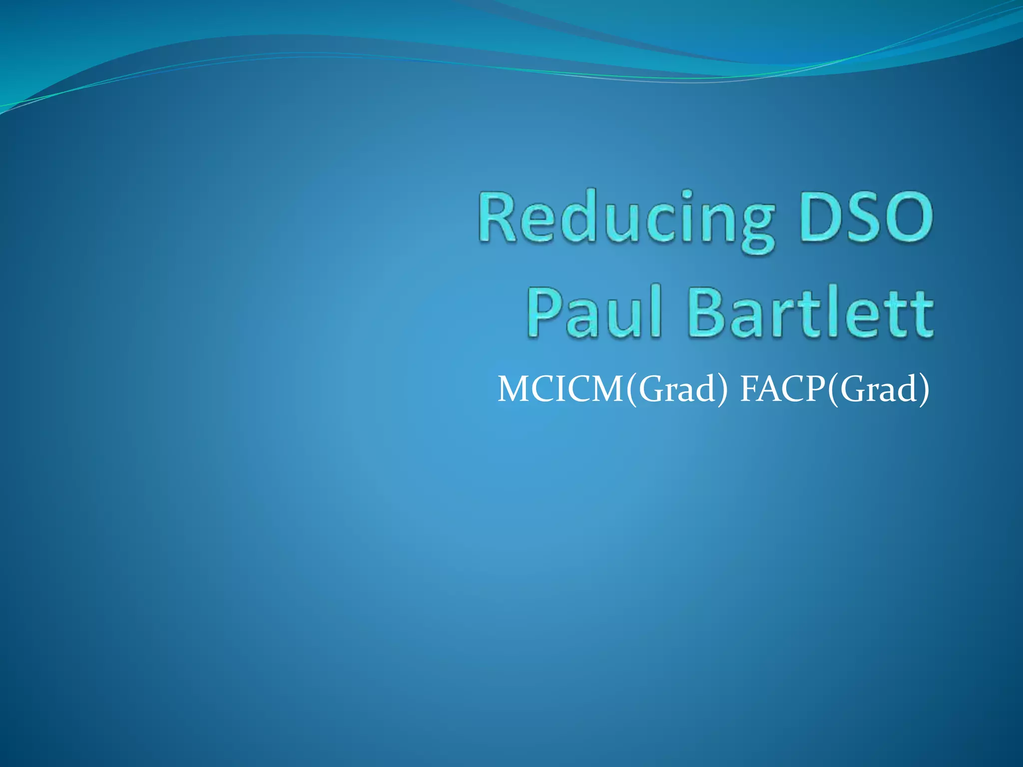 Reducing DSO | PPTX