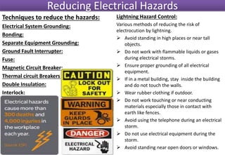 Reducing electrical hazards | PPTX