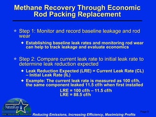 Reducing Emissions From Compressor Seals | PPT
