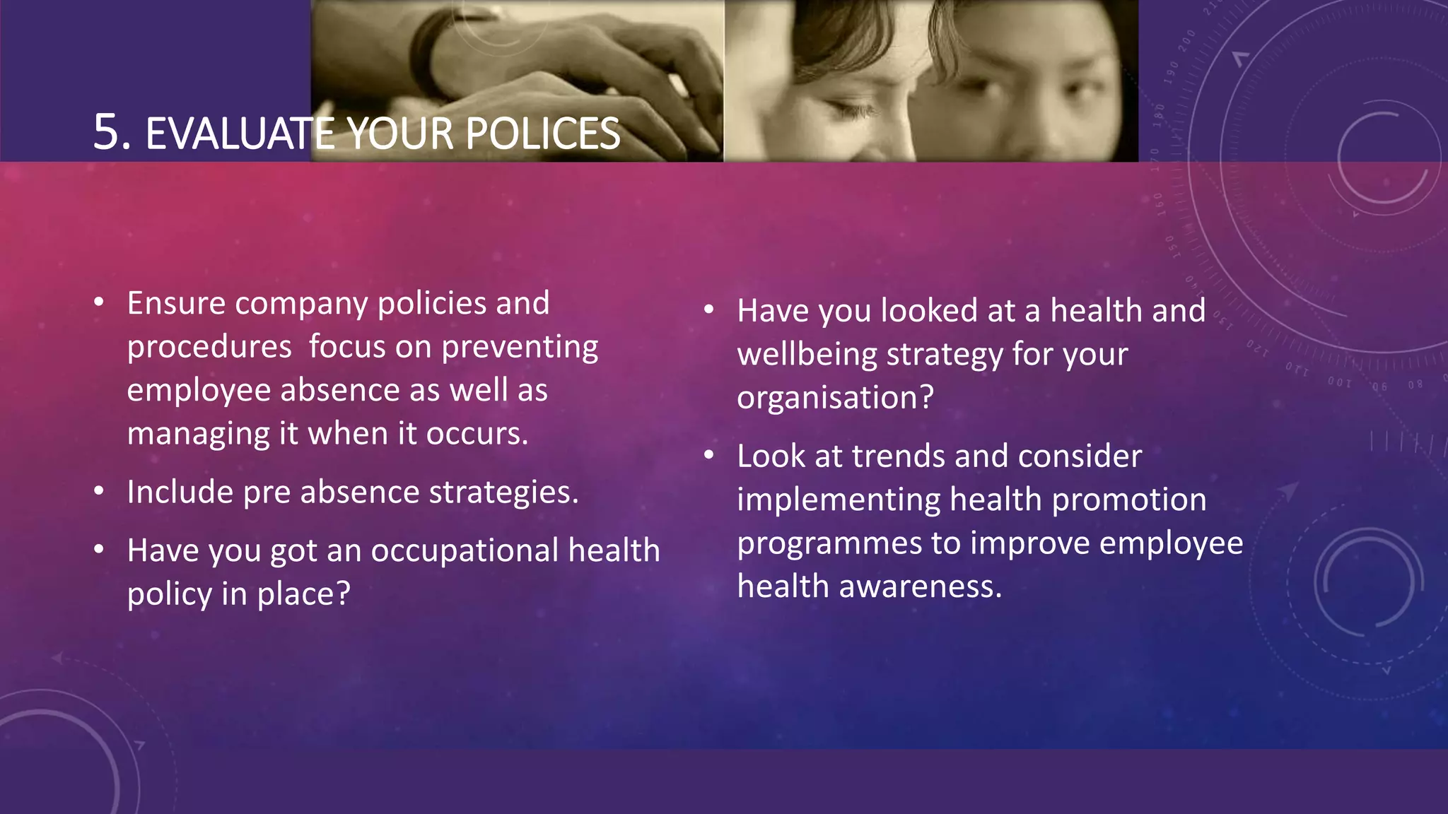 Reducing employee absence.....5 Quick Wins | PPTX