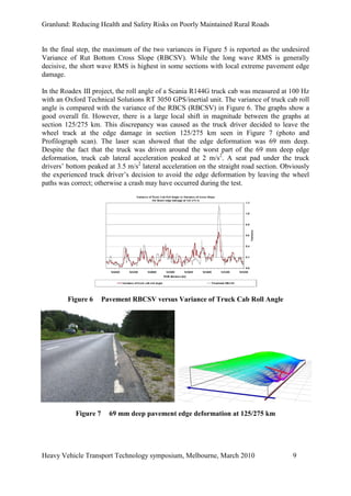 Reducing health and safety risks on poorly maintained rural roads ...