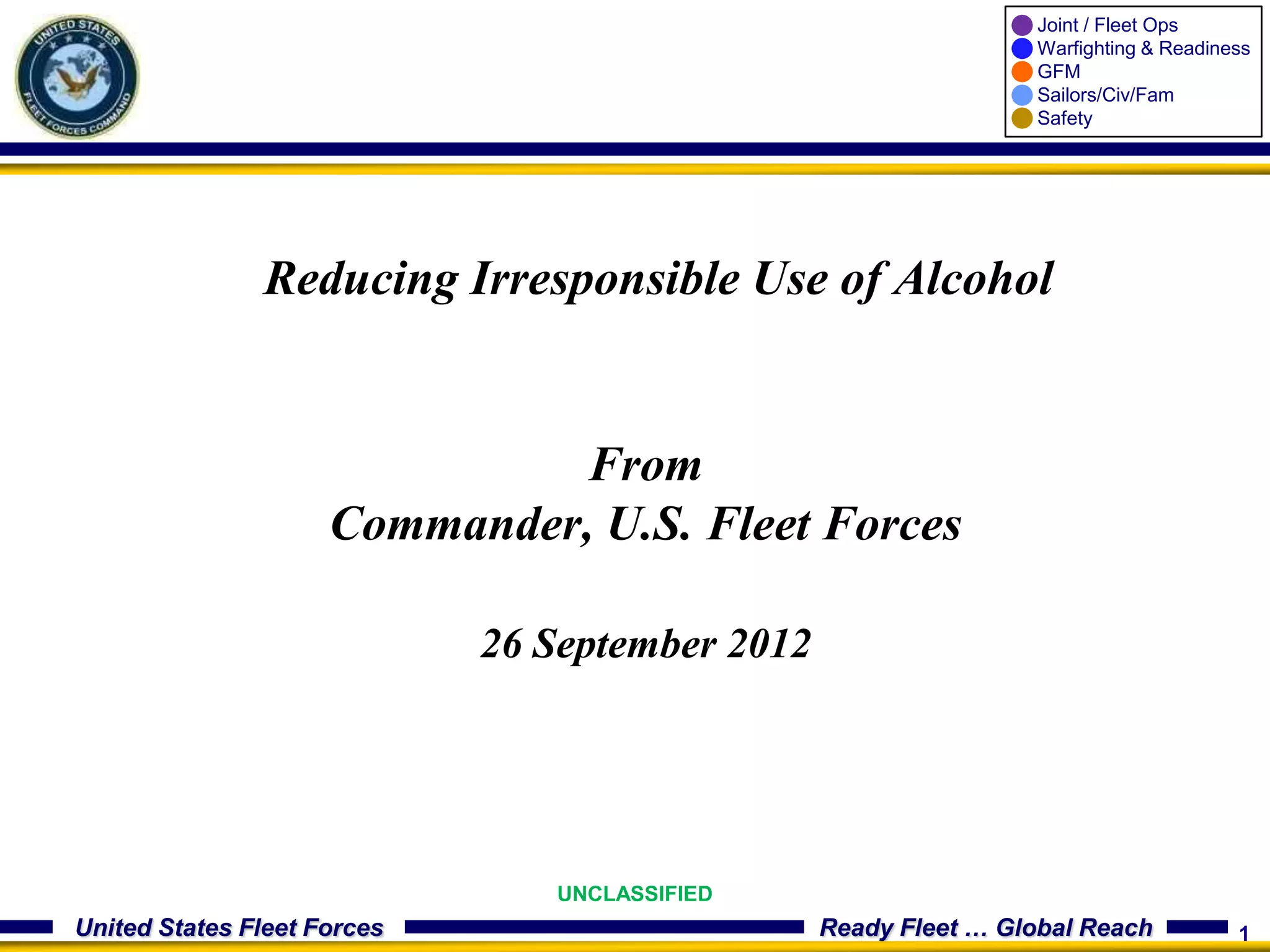 Reducing irresponsible use of alcohol | PPTX