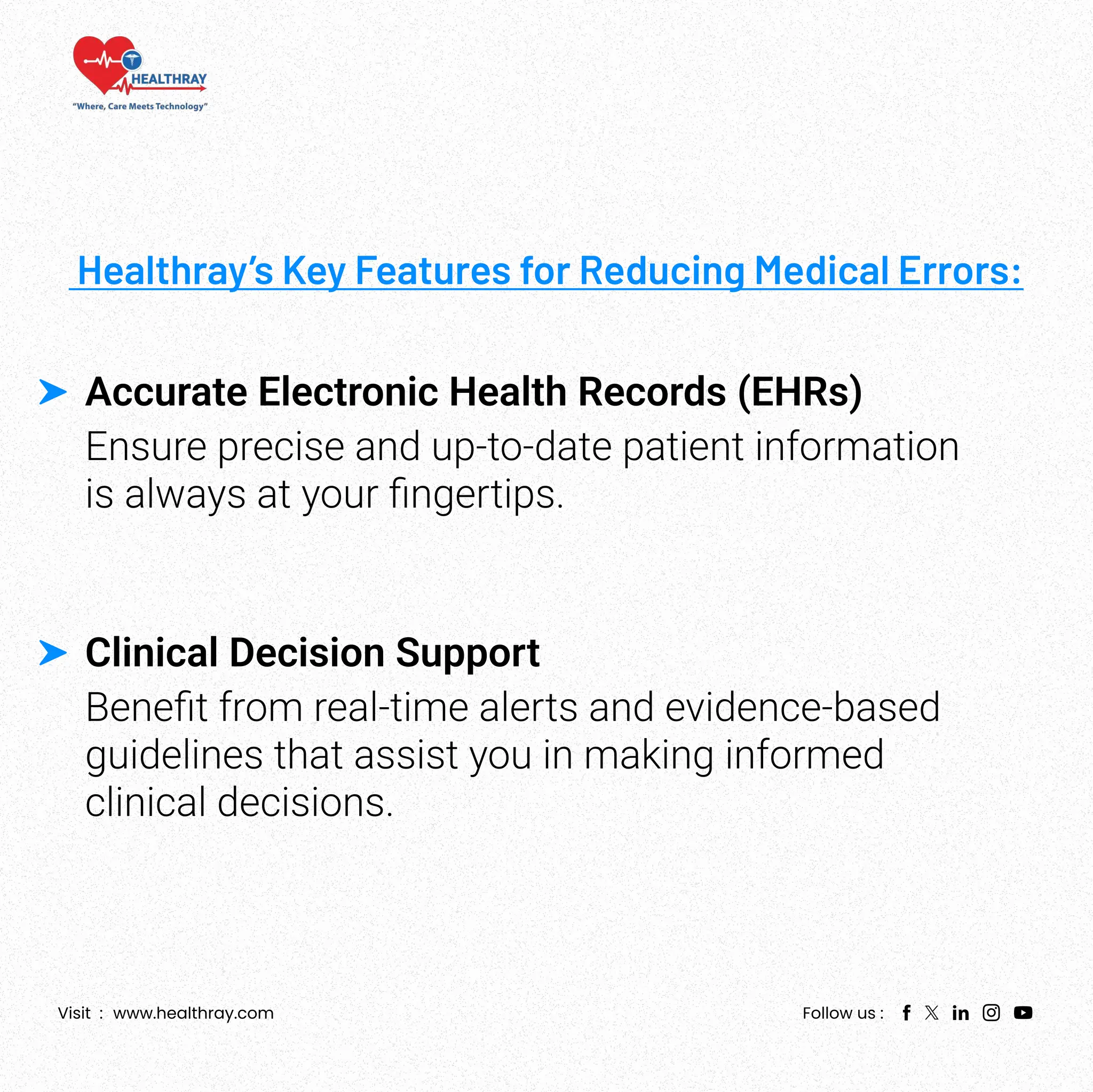 Healthray's Role in Reducing Medical Errors | PDF