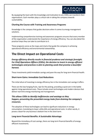Unlocking Savings: How Energy Efficiency Drives Down Operational Costs ...