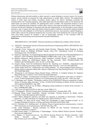 “Reducing packet loss in manet” | PDF