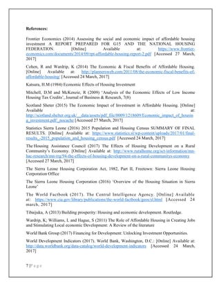 Reducing poverty the role of housing in sierra leone | PDF