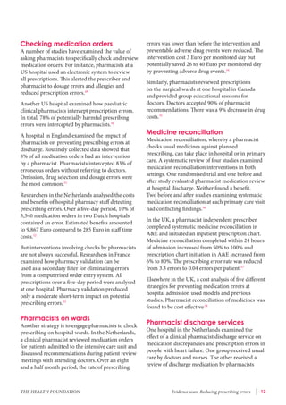 Reducing prescribing errors evidence scan-2012 | PDF