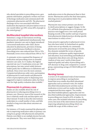 Reducing prescribing errors evidence scan-2012 | PDF