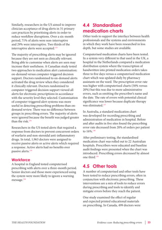 Reducing prescribing errors evidence scan-2012 | PDF