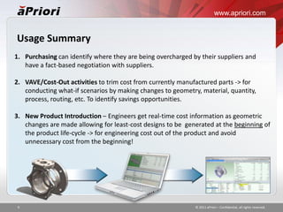 Reducing product costs | PPSX