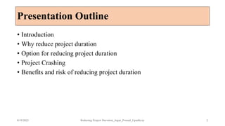 Reducing Project Duration_Jagat Prasad Upadhyay.pptx