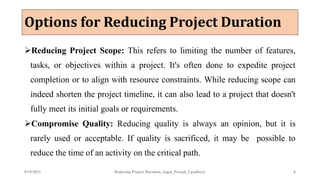 Reducing Project Duration_Jagat Prasad Upadhyay.pptx