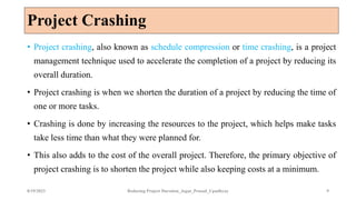 Reducing Project Duration_Jagat Prasad Upadhyay.pptx